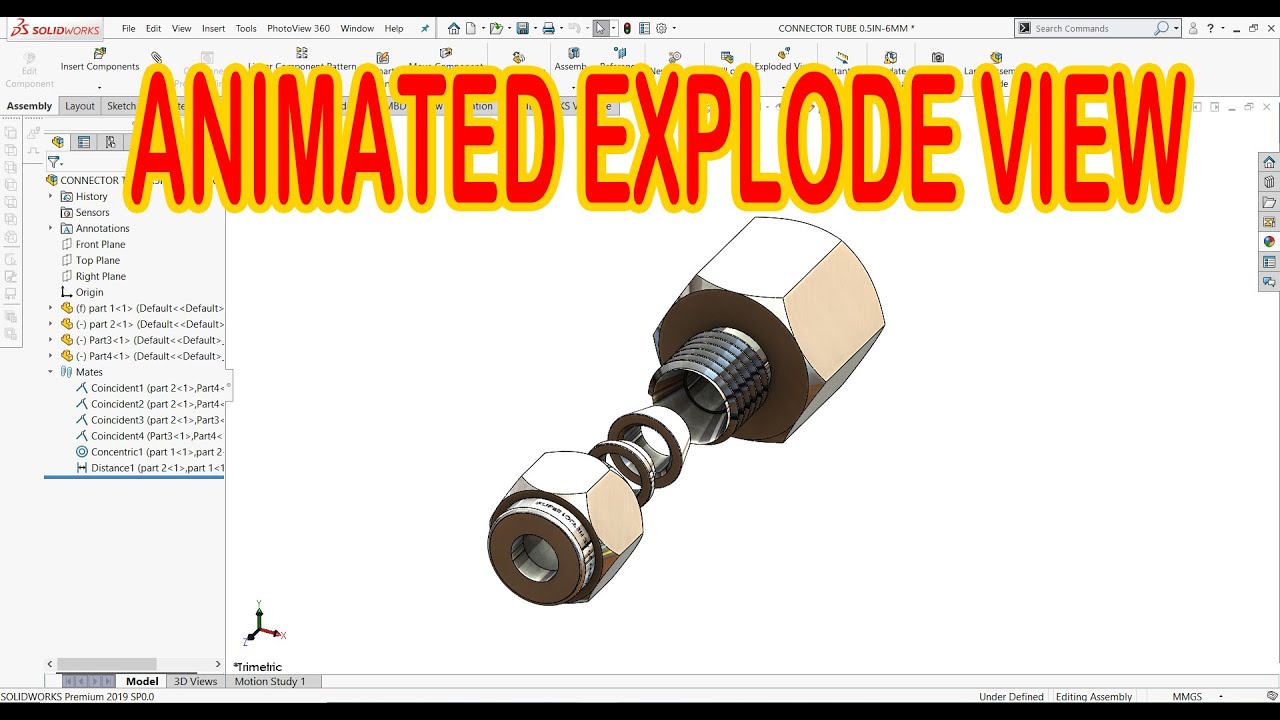 Solidworks Tutorials Animated Explode View Youtube
