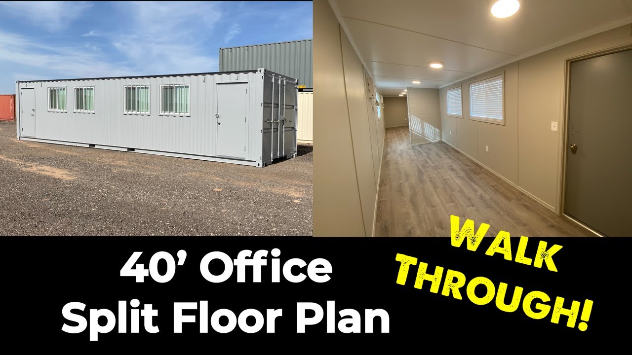 Jobbox Mobile Offices 40 Office Split Floor Plan Shipping