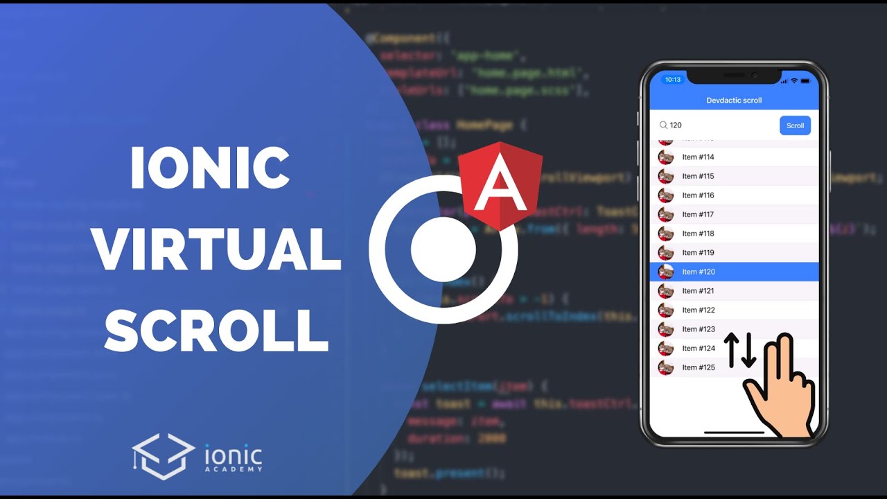How To Use Angular Virtual Scroll With Ionic Youtube