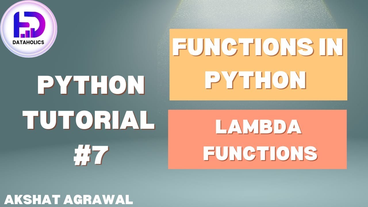 Python Lambda Function Python Tutorial 7 Youtube