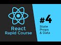 React Js Tutorial 4 State Vs Props Application Data Cyber Crash Course
