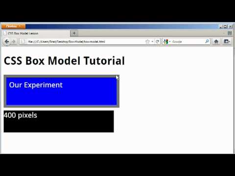 Css Box Model Tutorial Padding Margin And Border Youtube
