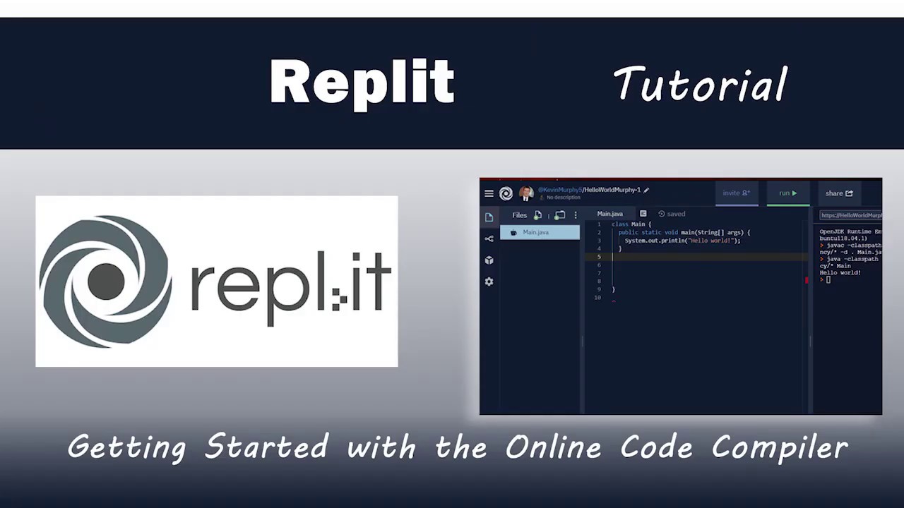 Replit Getting Started With The Online Code Compiler Youtube