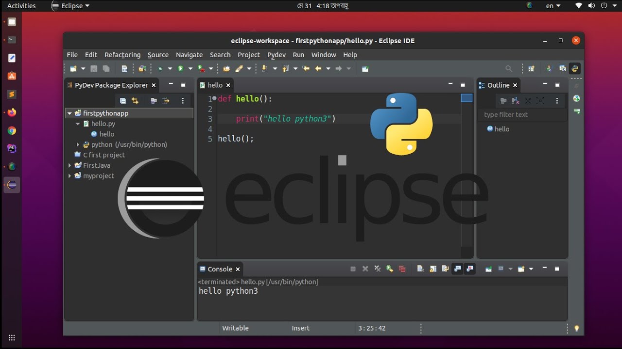 How To Install Pydev On Eclipse Write Python Program Set Interpreter