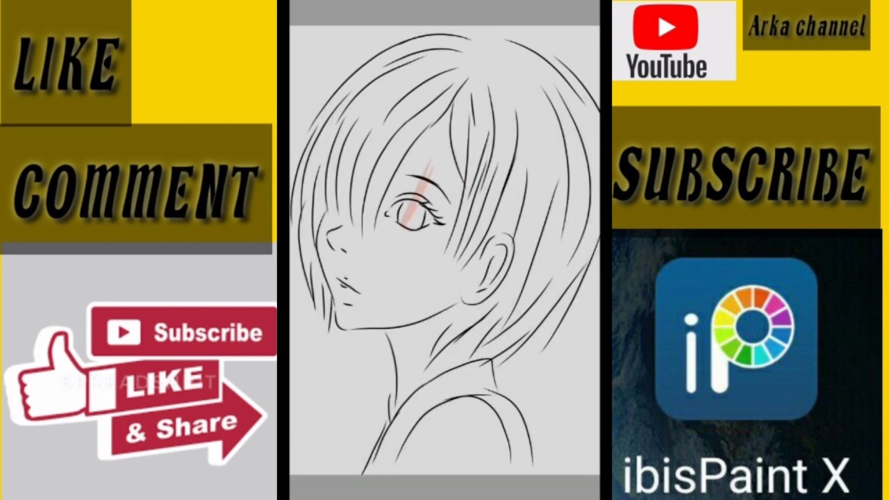 Tutorial Menggambar Di Ibis Paint X Speed Drawing Part 2 Youtube