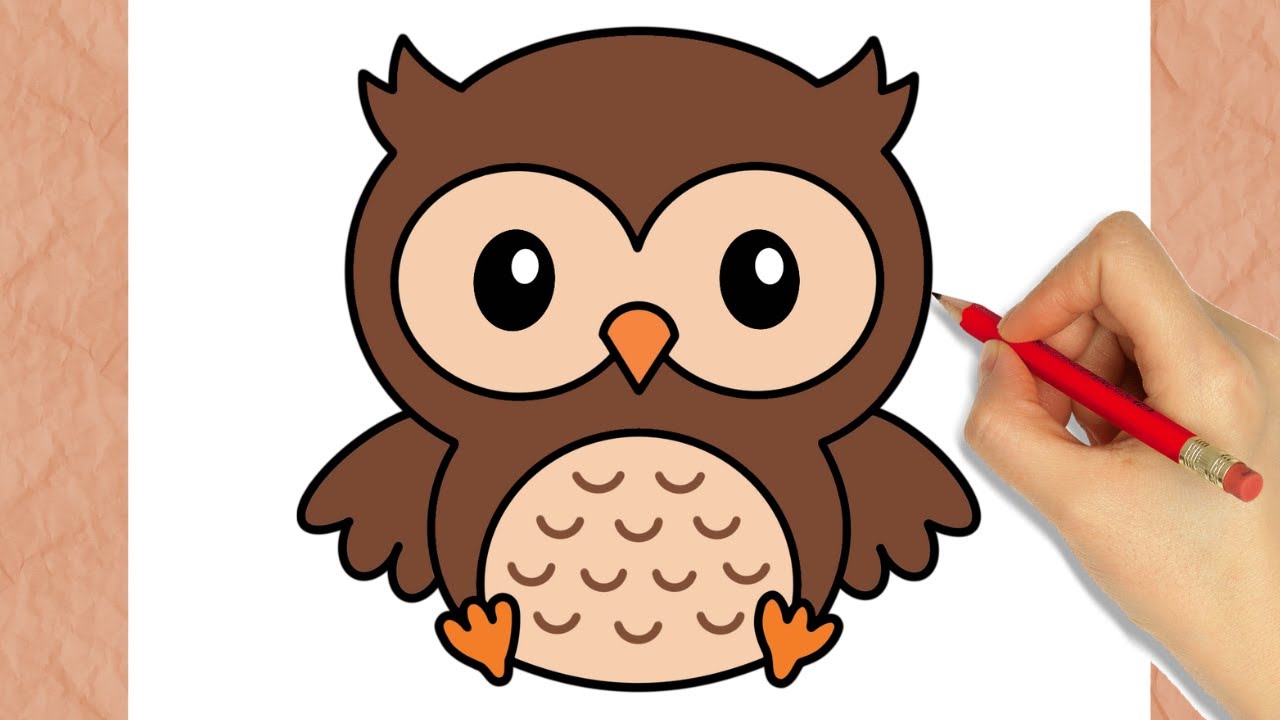 Cómo Dibujar Un Búho Kawaii Youtube