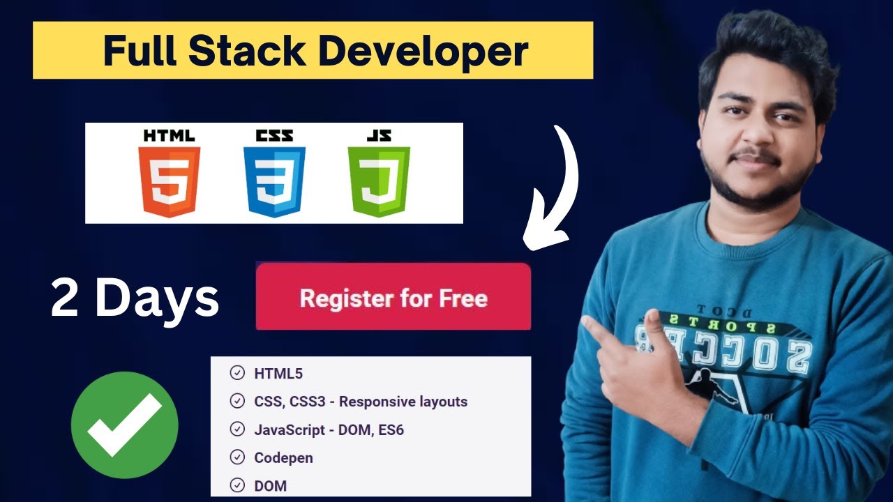 Full Stack Development Bootcamp 2 Days Complete Free Course