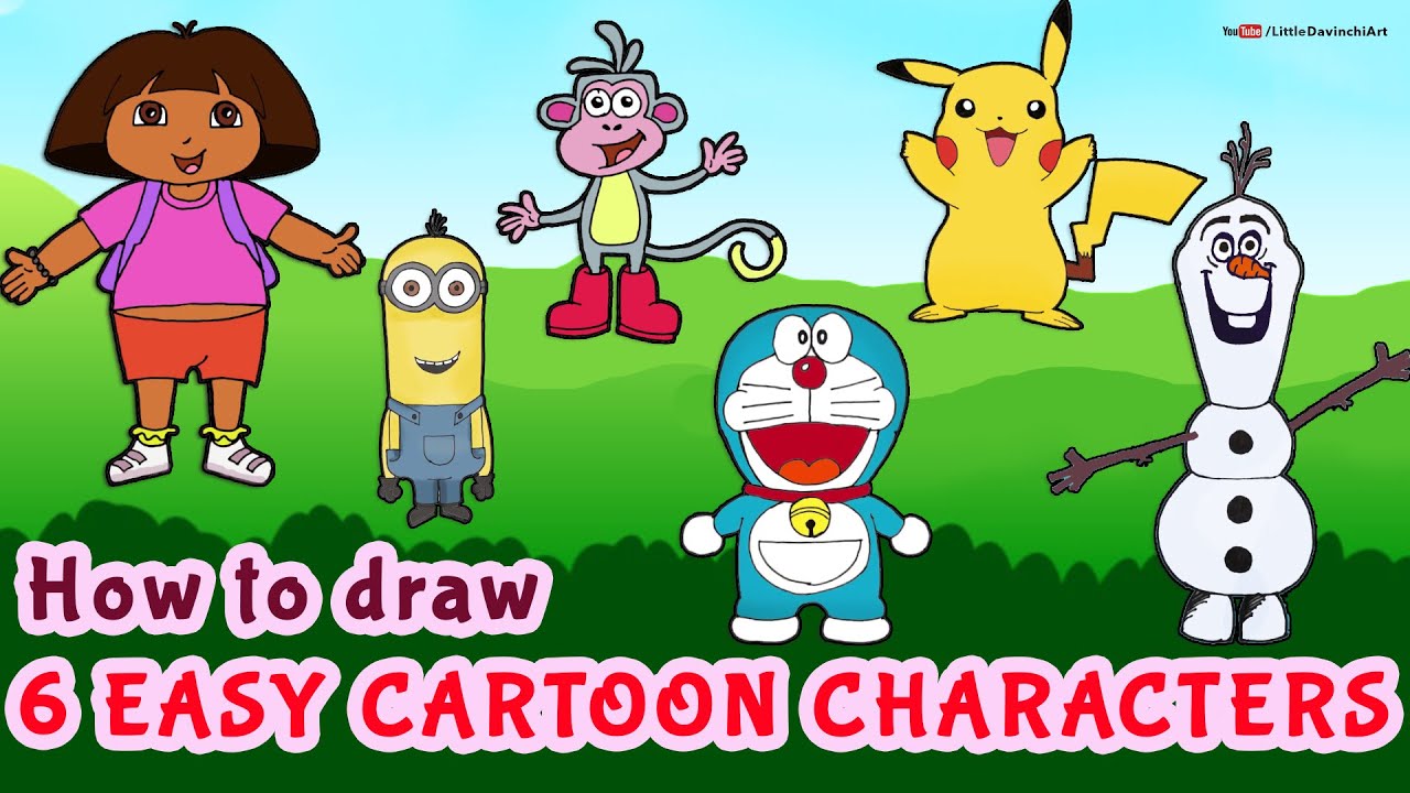 Best Cartoon Characters Drawing For Kids Infoupdate Org