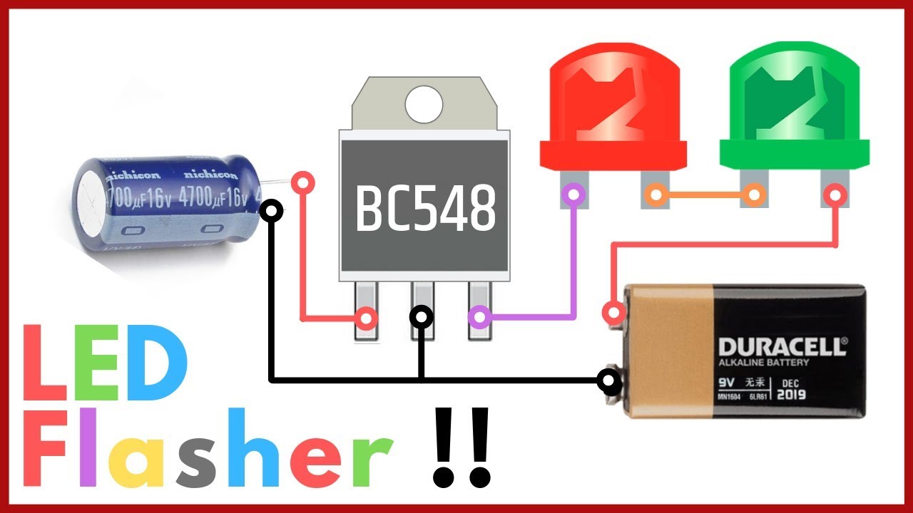 Led Flasher Circuit Youtube