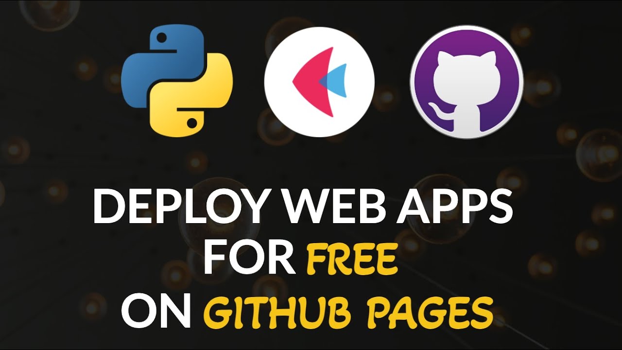 Deploy Python Web Apps For Free On Github Pages Using Github Actions