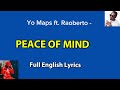 Yo Maps And Roberto Peace Of Mind Official Audio Yo Maps Yo Mp3 Music ...