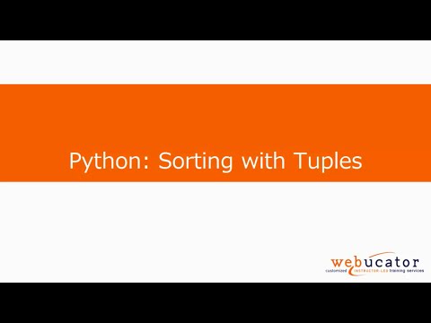 Python Sorting With Tuples Youtube