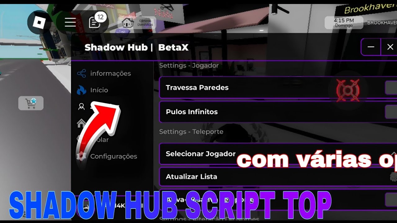 Shadow Hub Script Brookhaven Do Devcode Com Várias Opções Beta Pra
