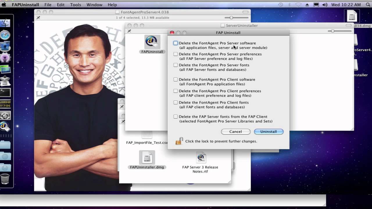 Un Reinstall Fontagent Pro Server Youtube