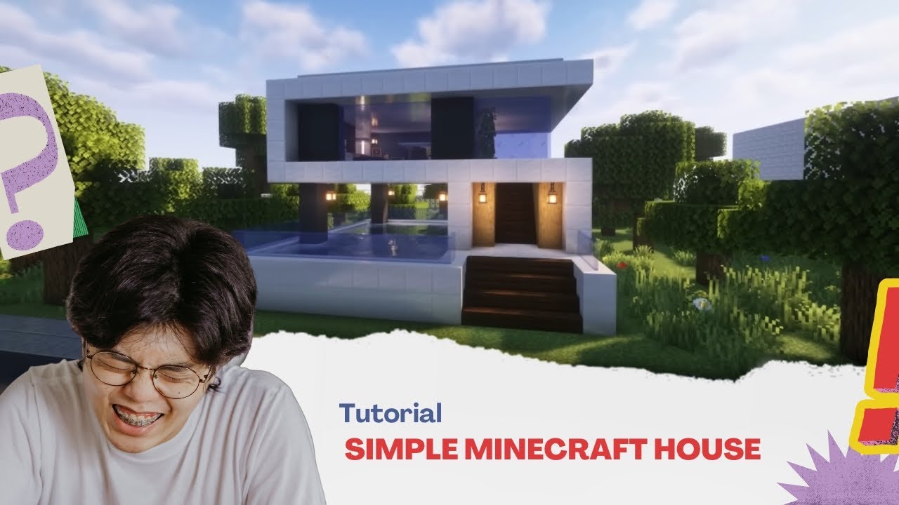 Simple Minecraft House Tutorial Youtube