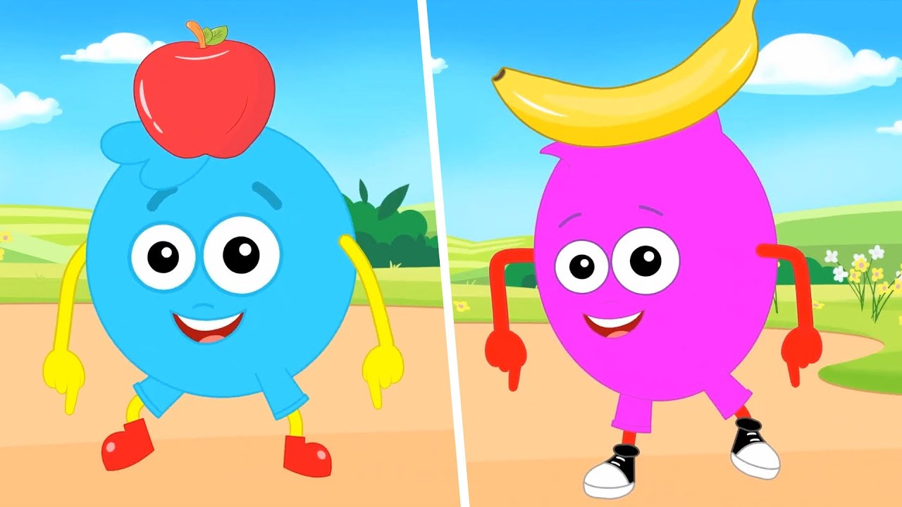 Apples And Bananas Song For Children Nursery Rhyme By Mr Shape Youtube