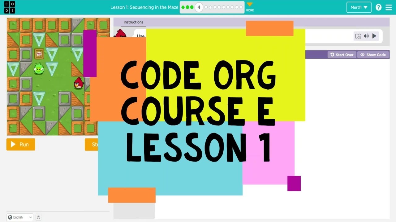 Code Org Course E Lesson 1 Sequencing In The Maze Answers Code Org