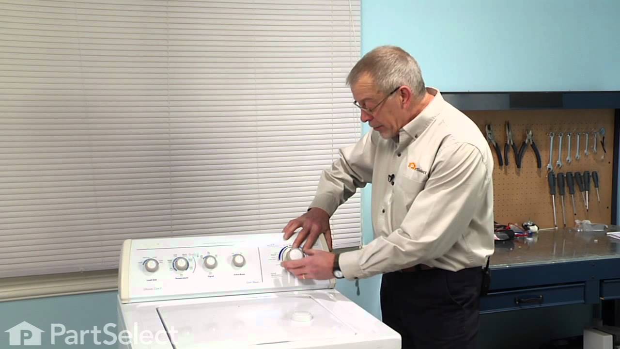 Washing Machine Repair Replacing The Timer Knob Whirlpool Part