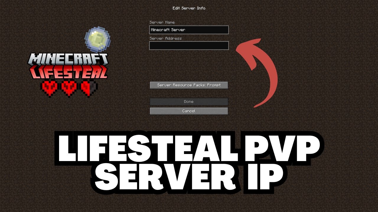 Minecraft Lifesteal Pvp Server Ip Address Youtube