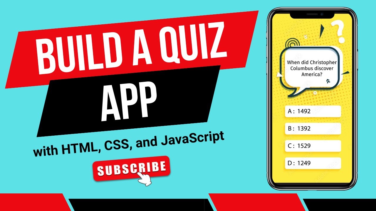 How To Make Quiz App Using Html Css Javascript Build Quiz Website