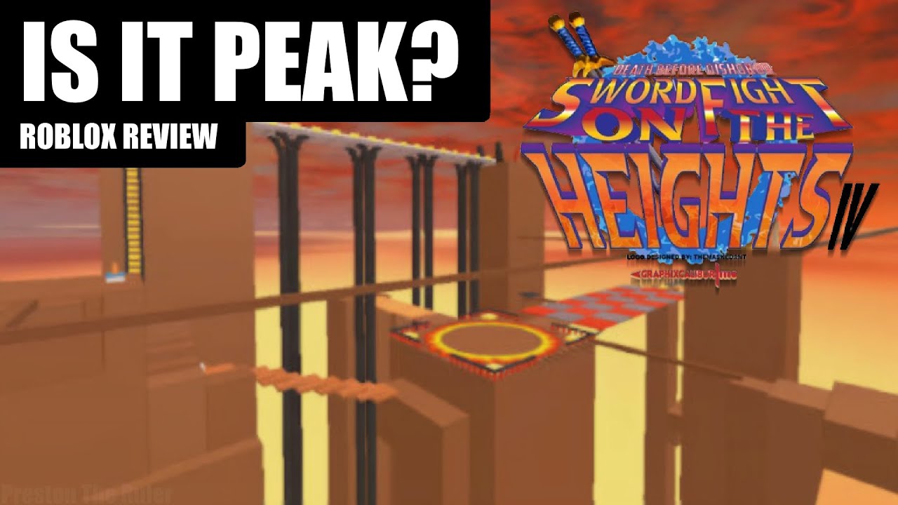 Sword Fight On The Heights Iv Roblox Review Youtube