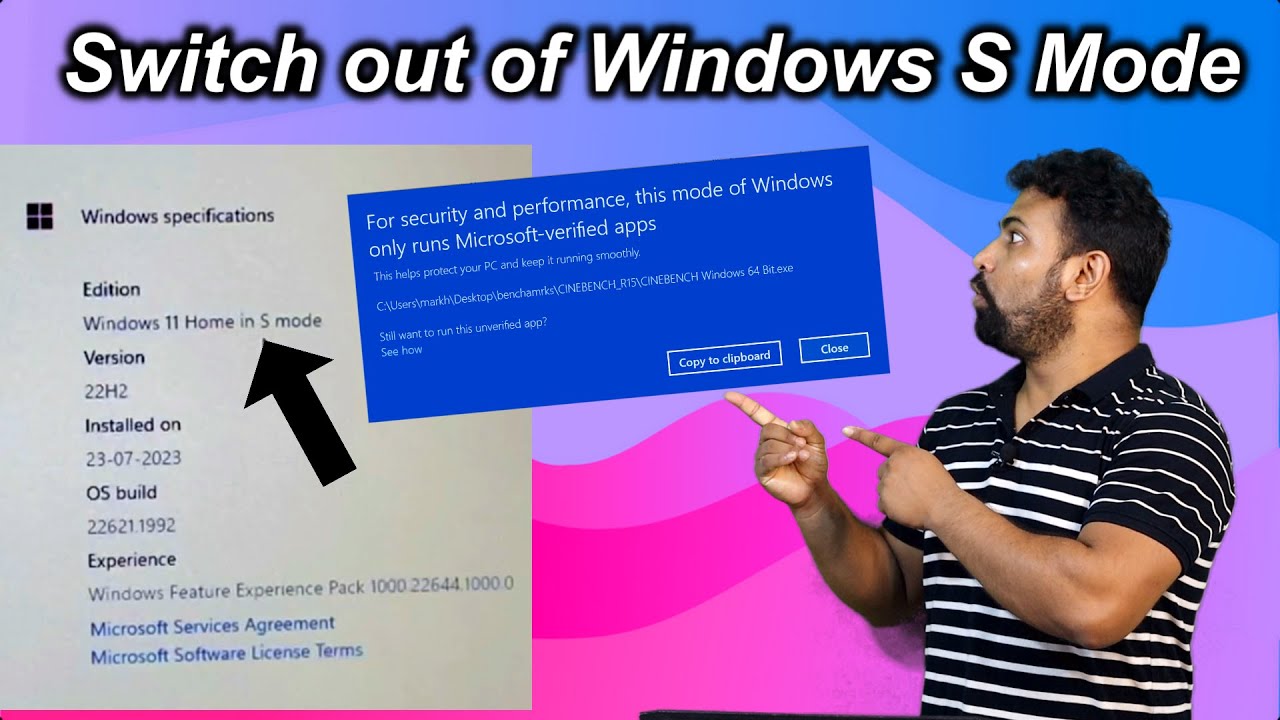 How To Convert Windows 11 S Mode To Normal Mode Youtube