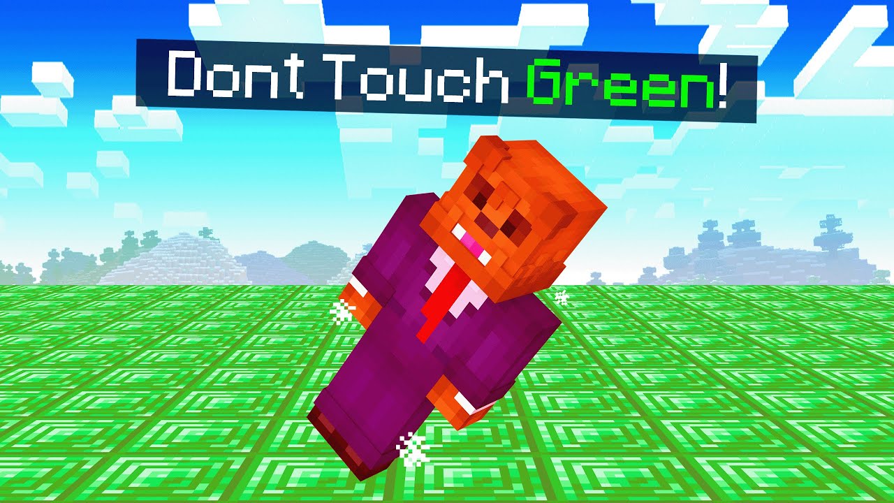 Minecraft But I Cant Touch Colors Youtube