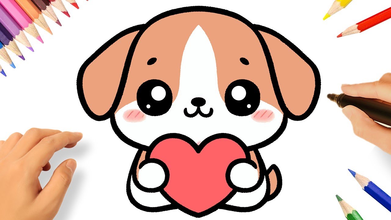 How To Draw A Cute Puppy Step By Step Easy How To Draw A Golden