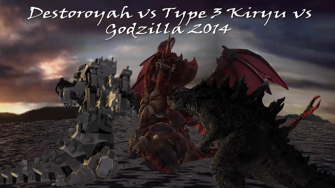 Godzilla Ps4 Destoroyah Vs Type 3 Kiryu Vs Godzilla 2014 Close Match
