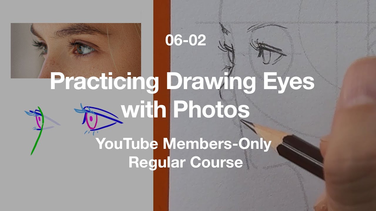 06 02 Practicing Drawing Eyes With Photos Youtube