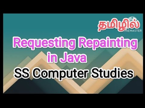 Requesting Repainting In Java Java In Tamil Sscomputerstudies