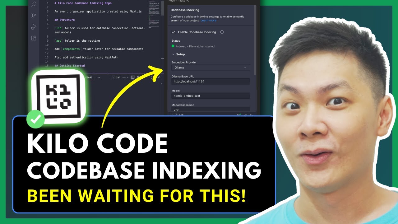 Kilo Code Full Codebase Indexing How To Get Started Youtube