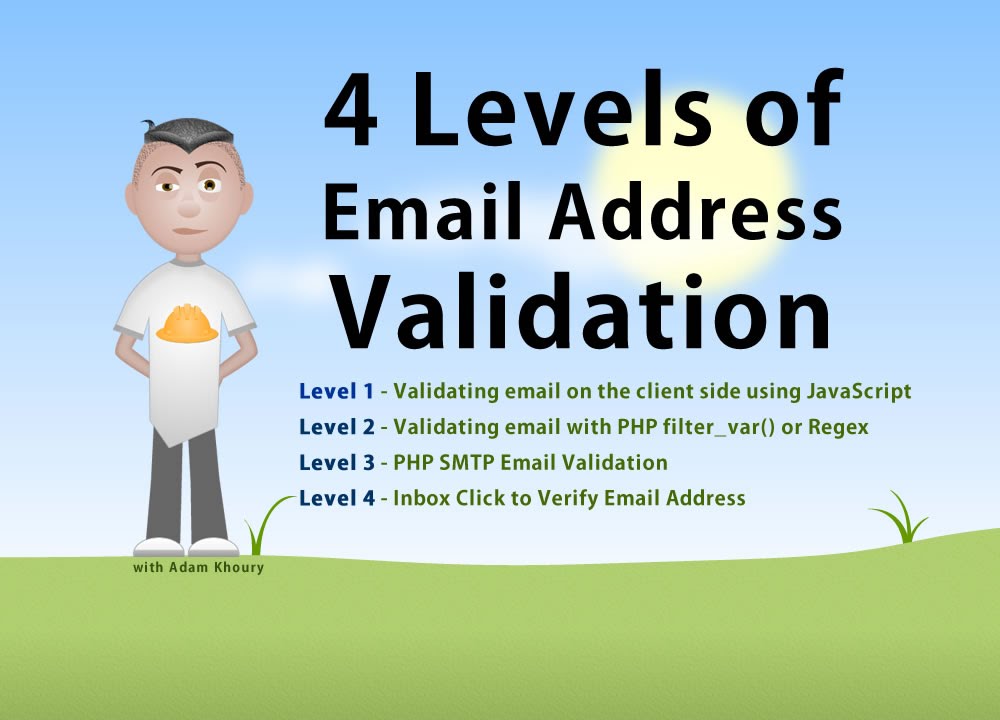 Email Address Validate 4 Levels Javascript Php Verify Tutorial Youtube