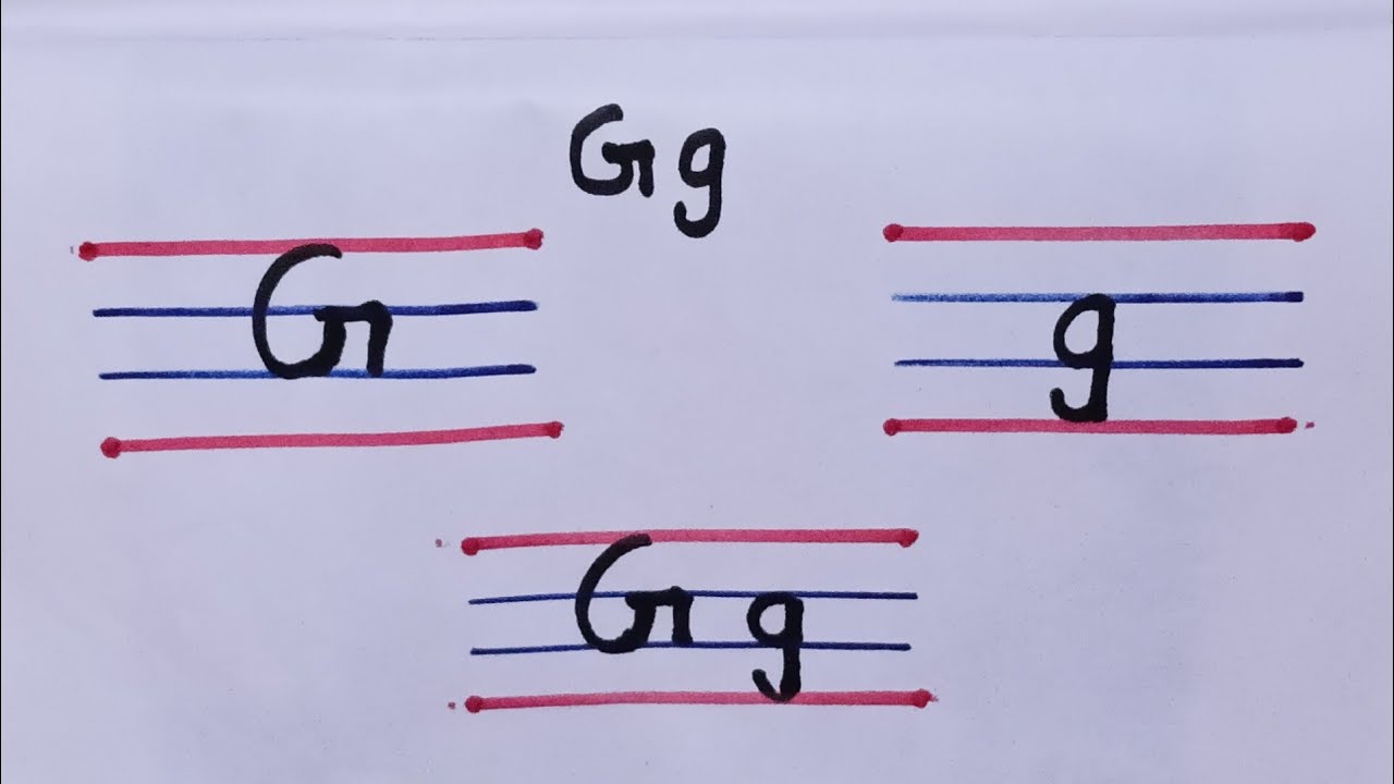 How To Write Capital G How To Write Small G How To Write Aa To Zz