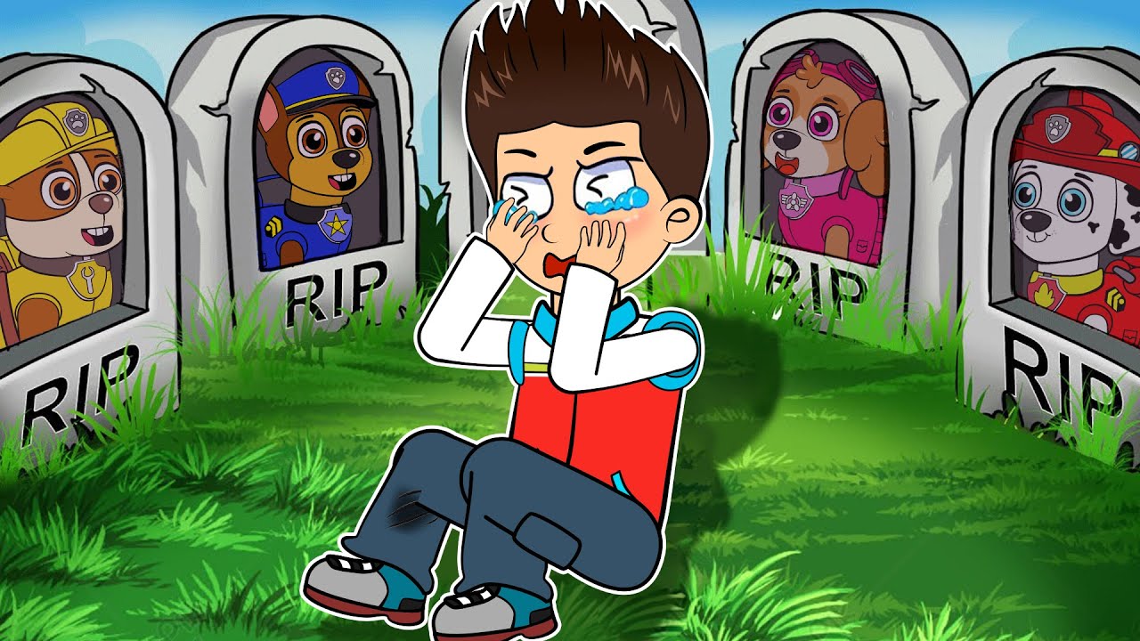 R I P All My Friends Ryder Feels So Lonely Sad Paw Patrol Animation
