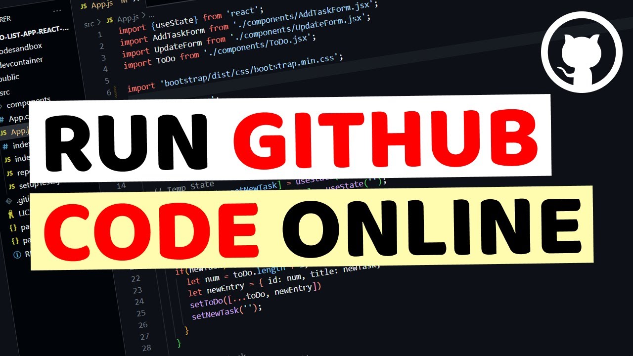 How To Run Github Code Online Youtube