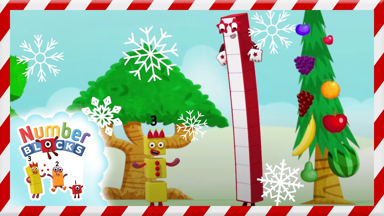 Numberblocks Christmas Numberblocks Winter Maths Youtube