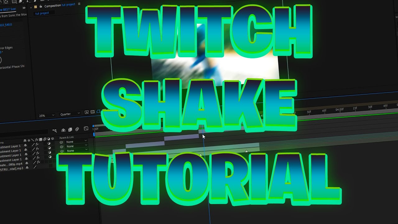 Twitch Shake Tutorial After Effects Youtube