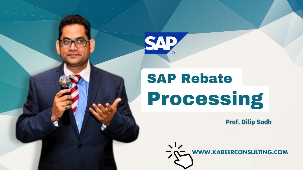 Sap Sd Sap Rebate Processing By Dilip Sadh Sap Sapsd Sapb1 Youtube