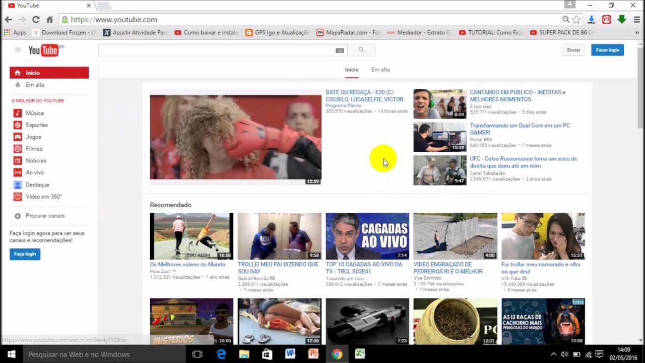 Tutorial Fazer Login Youtube Youtube