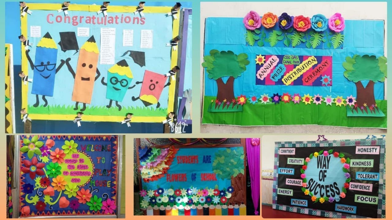 Board Decoration Ideas For School Notice Board Decoration Ideas Class