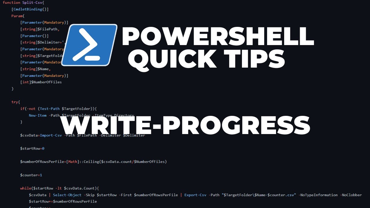 Powershell Quick Tips Write Progress Get A Progress Bar For Your