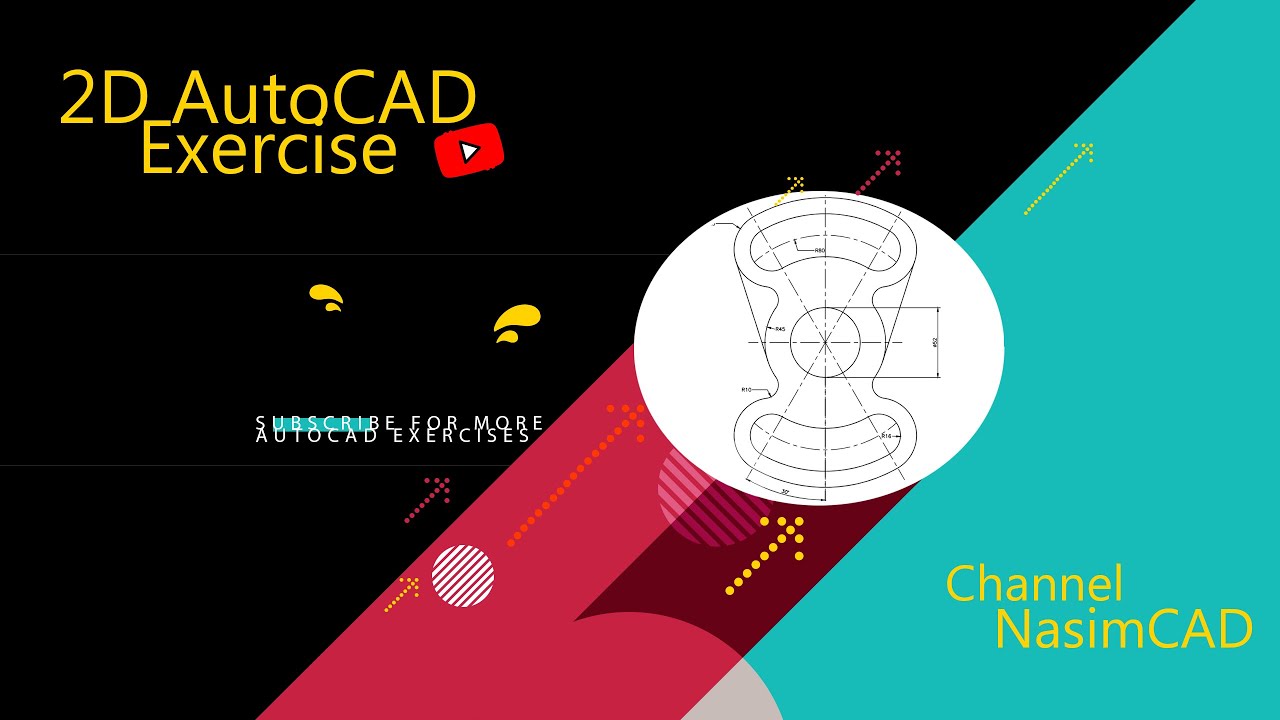 2d Autocad Exercises 2 Youtube