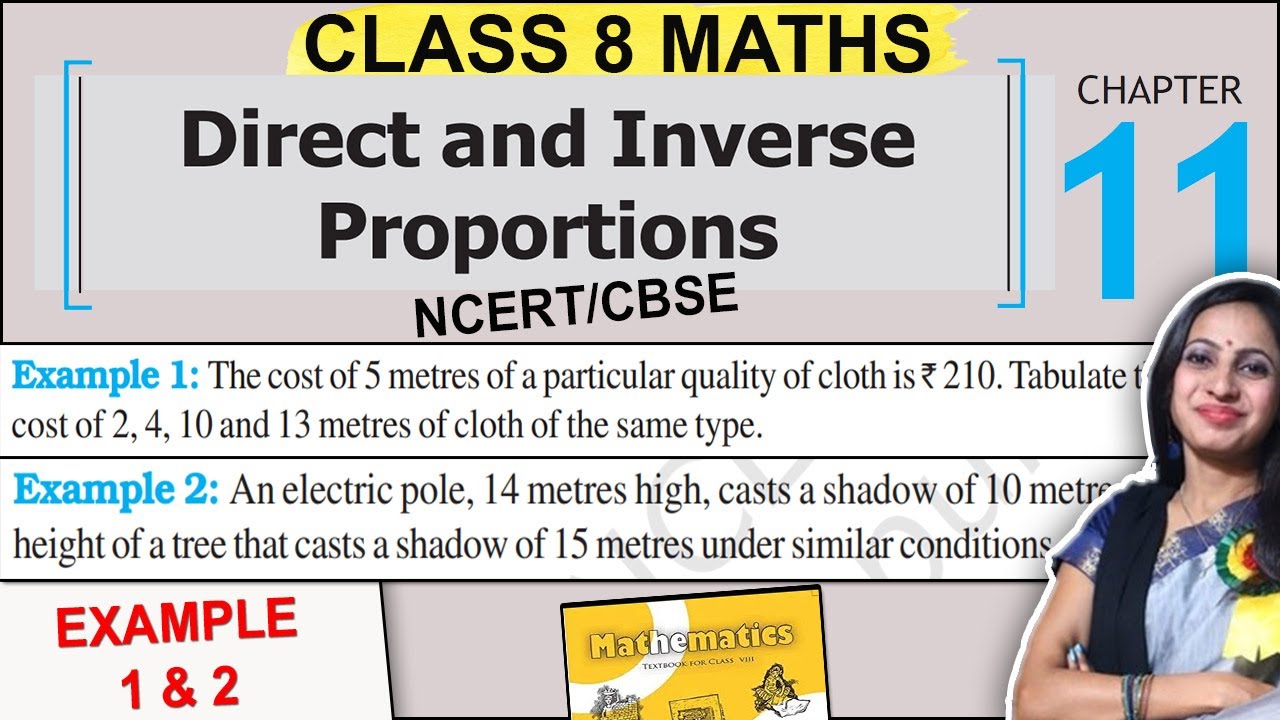 Class 8 Math Chapter 11 Example 1 2 Solution Direct Inverse