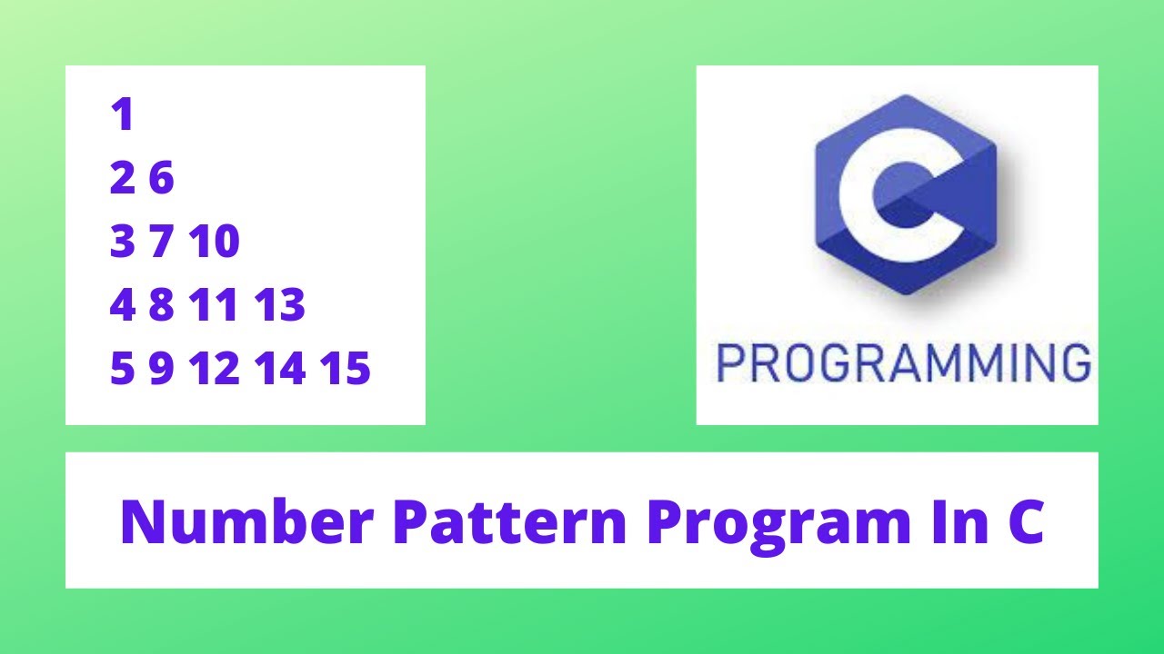 Number Pattern Program In C Number Pattern Program In C Language