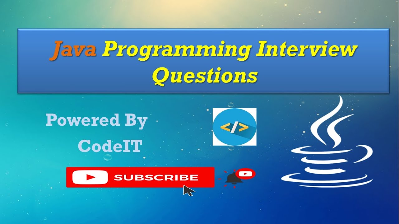 Java Interview Programs Frequently Asked Coding Questions Youtube