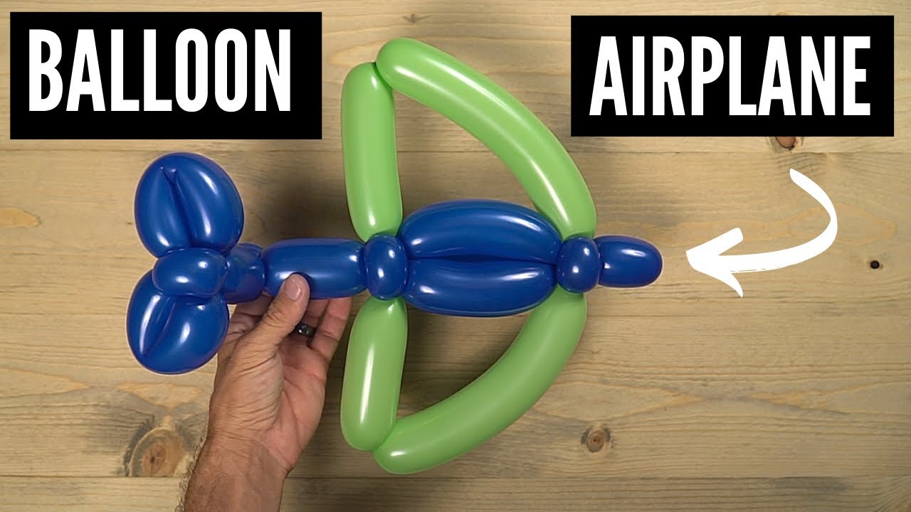 Balloon Airplane Easy To Follow Balloon Tutorial Youtube
