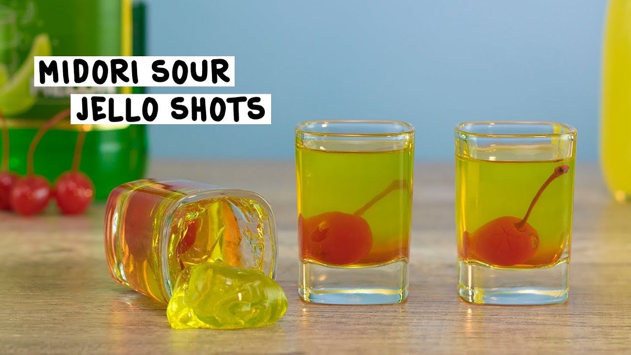Midori Sour Jello Shot Tipsy Bartender