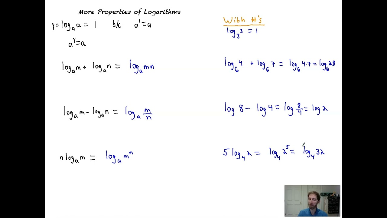 A Quick Review Of Exponential And Log Functions Youtube