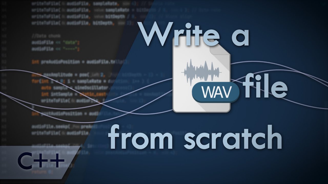Write A Wav File From Scratch C Audio Programming Youtube